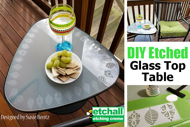 Etching with etchall®: Etched Glass Patio Table