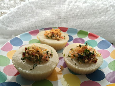 My Purple World : Talam Ebi - Steamed Rice Cake with Spicy Dried Shrimp ...