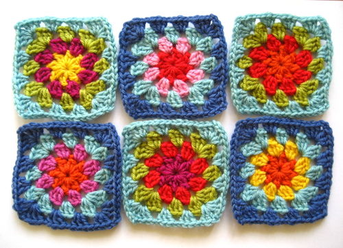 crochelinhasagulhas: Square em crochê