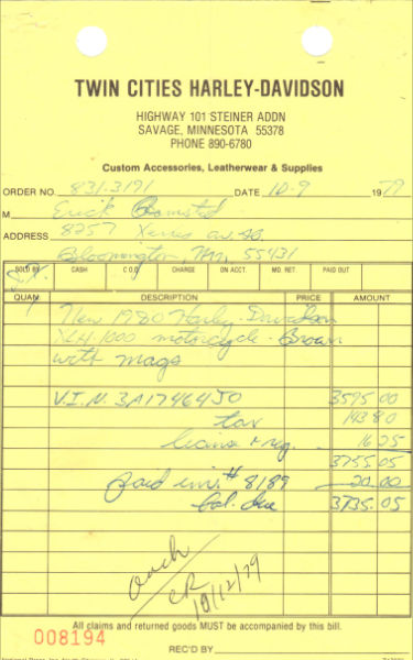 Erik's Motorcycle Trips: 40 Years of Motorcycles