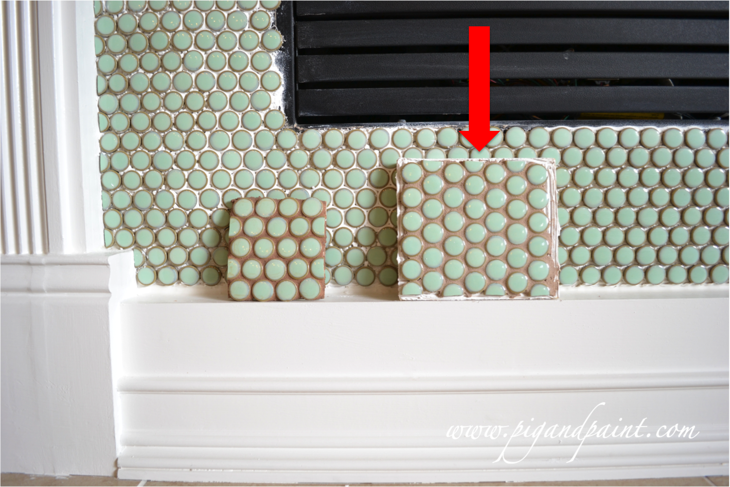 Fireplace: Grout Commitment