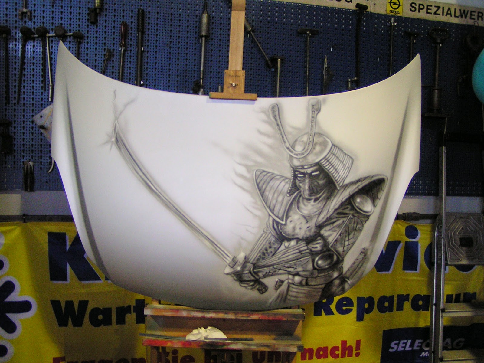 Airbrush vom Feinsten: Airbrush Opel Samurai