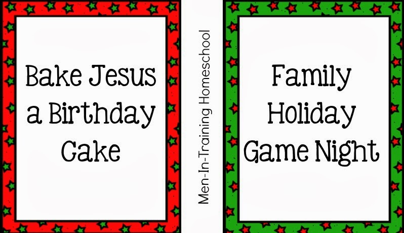 Men In Training Homeschool: Advent Activities