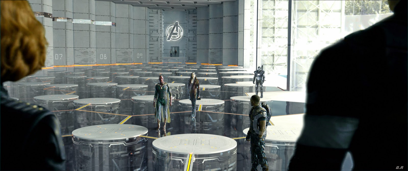 Olivier Pron's Art: Avenger training room concept