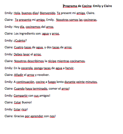 Emily's LinguaFolio: I can talk and write about a familiar experience ...