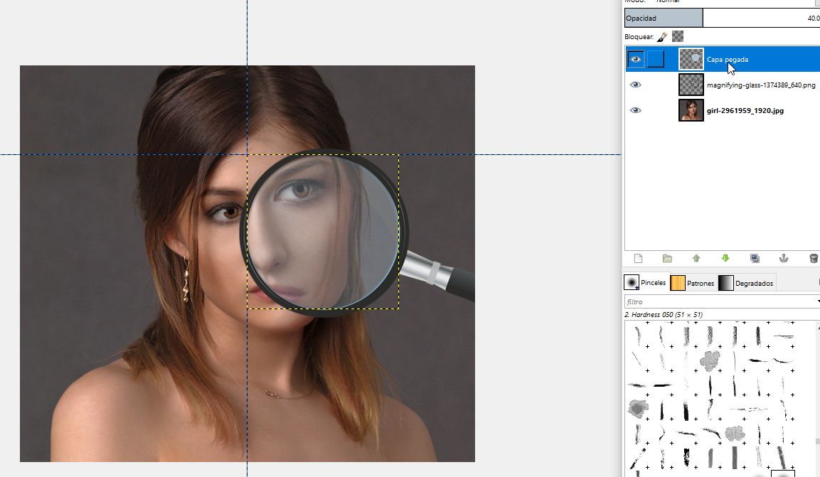 Efecto lupa con Gimp | Aplicaciones de Libre Uso