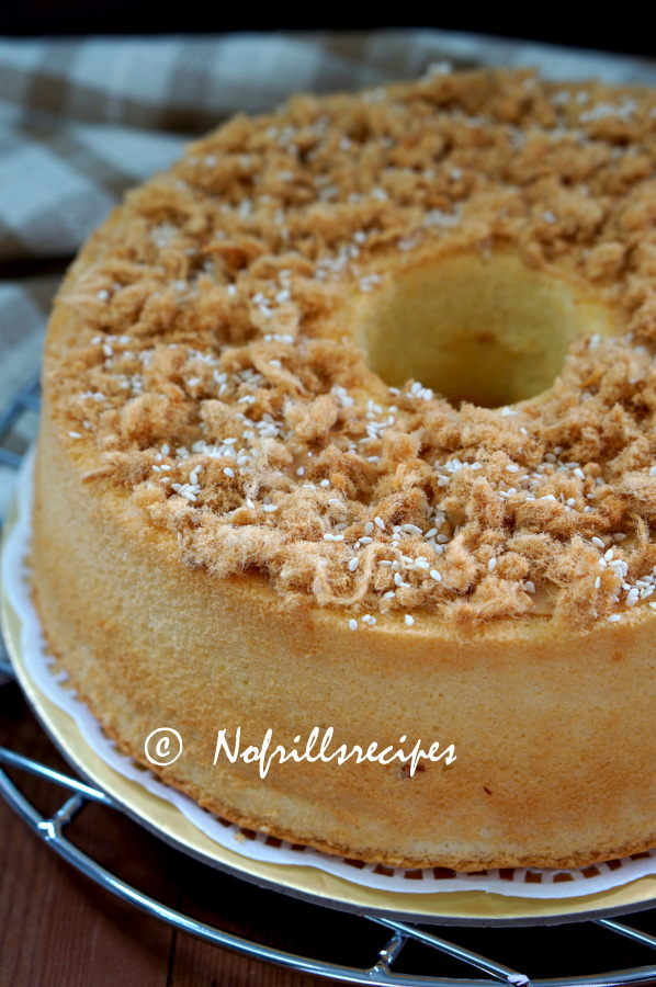 Chicken Floss Chiffon Cake ~ 鸡松戚风蛋糕