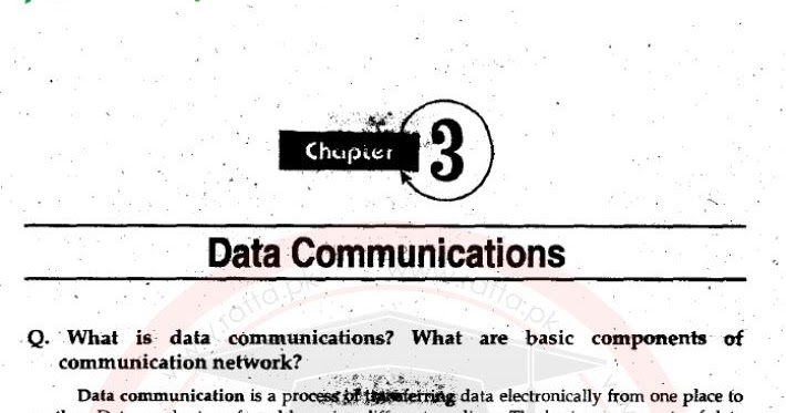 ICS Part 1 Computer Science Chapter 3 Notes pdf - 1st year/11th Class ...