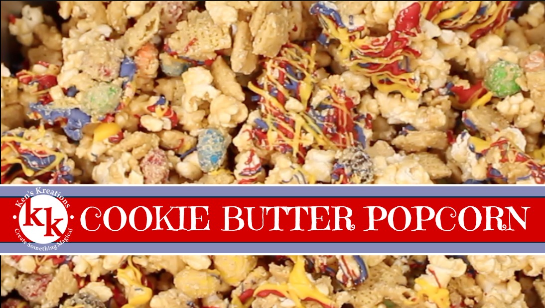 COOKIE BUTTER POPCORN | Ken's Kreations