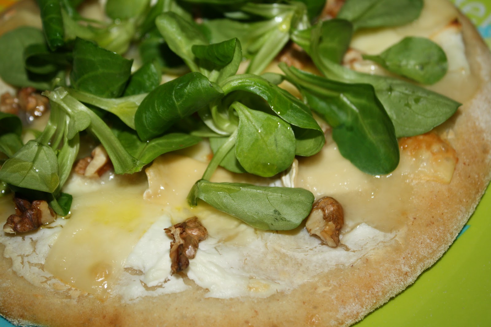 Kriket's cooking: Pizza chèvre & mâche