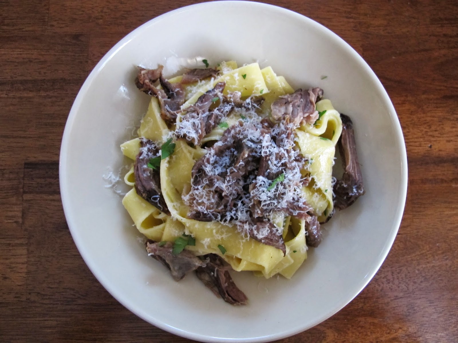 Kitchen Sink Diaries: Short Rib Pappardelle with Butter & Parsley
