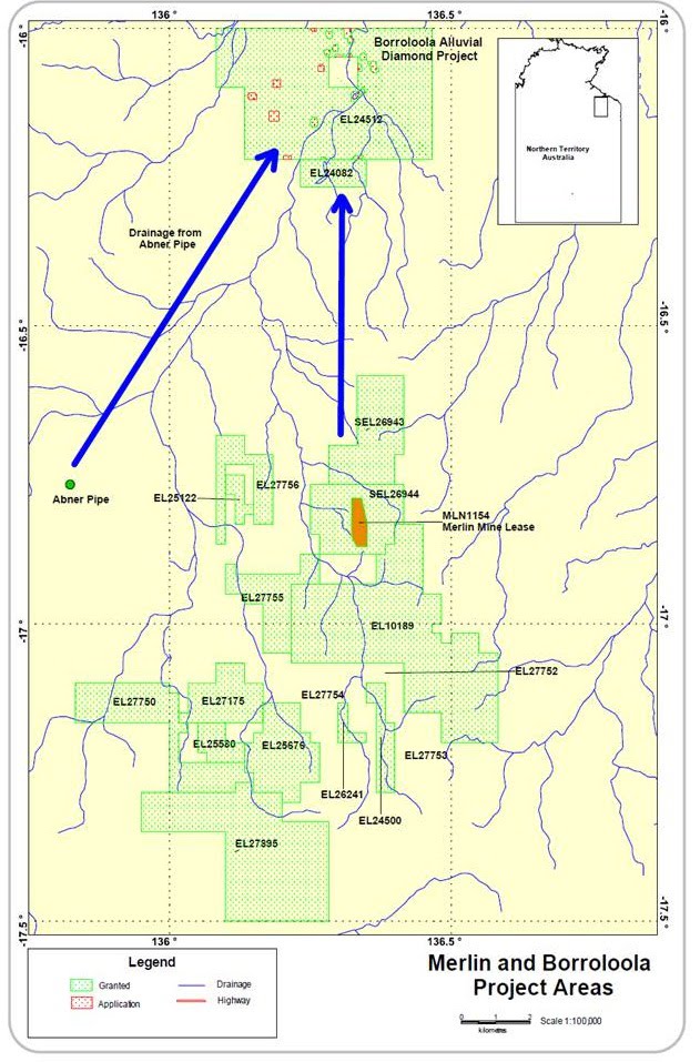 diamenty są piekne: Merlin - kopalnia diamentów w Austalii