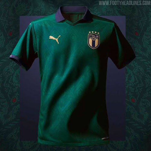 Puma Italy EURO 2020 Home, Away, Third & Goalkeeper Kits - "Renaissance ...