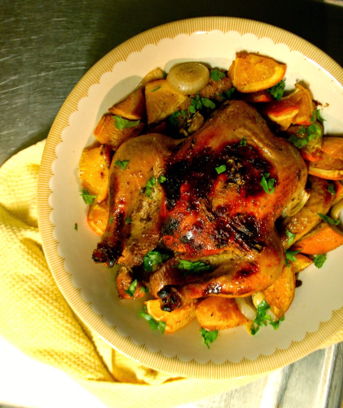 The Spice Garden: Thyme Oregano and Citrus Roasted Poussin - IHCC
