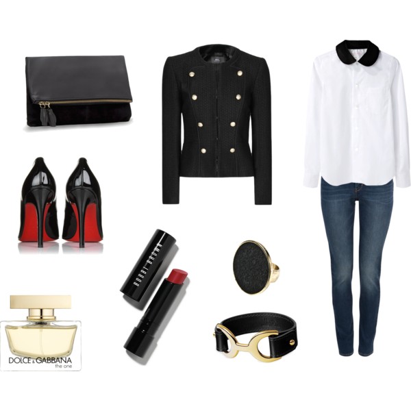 Con un par de suelas rojas