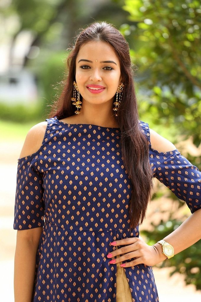Actress Poojitha at Darshakudu Press Meet Event Stills
