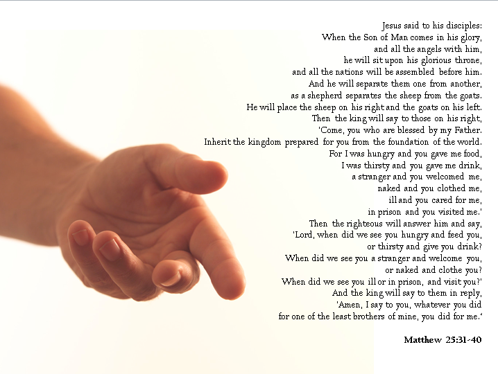 Scripted Notions: Matthew 25:31-40