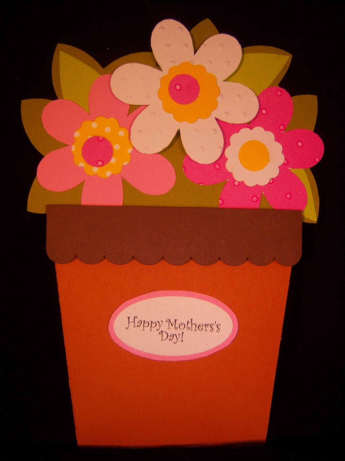 Scrap-n-Sew Granny: Mother's Day Flower Pot Card