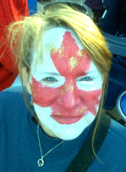 Canadian Flag Face Paint - Canadian Flag