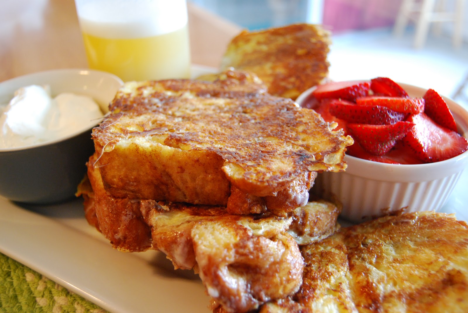 Gather Round Our Table: Cinnamon French Toast with Warm Vanilla Syrup