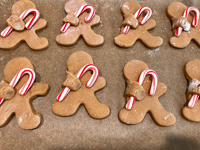 Gingerbread Men with Candy Canes