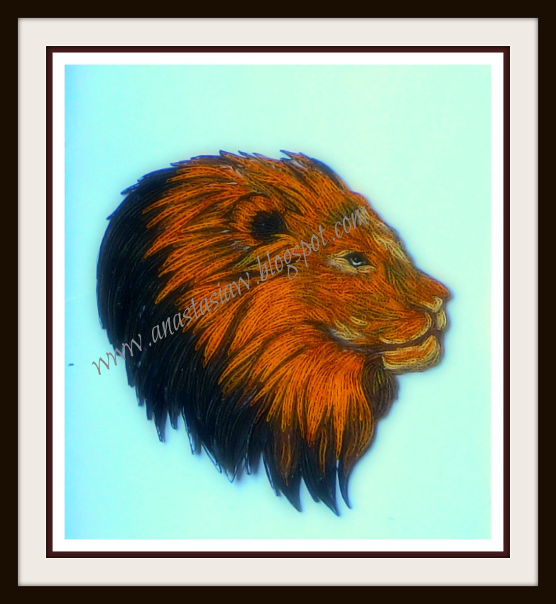 Anastasia (Annie) Wahalatantiri: Lord of the Jungle (paper quilled Lion)