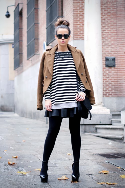 Fash n' Travl: Cómo combinar una pollera de cuero en invierno