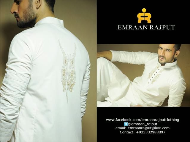Emraan Rajput Stylish Kurta Designs Collection for Men 2014