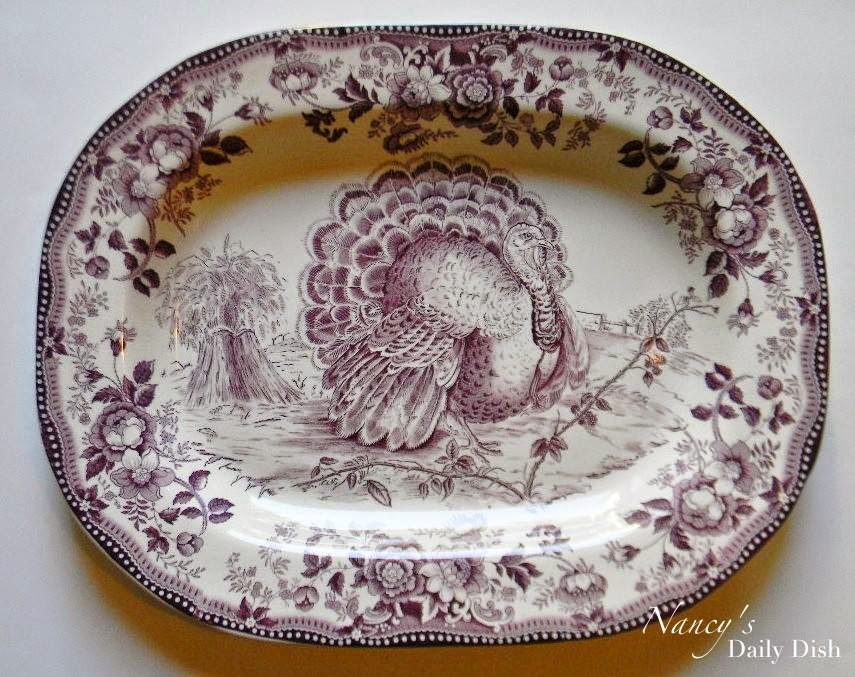Maison Decor: Antique Purple Turkey Platter!