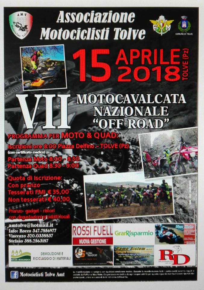 Motocavalcate in Italia: Motocavalcata Off Road Tolve 15 aprile