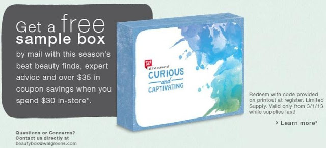 The Walgreens Sample Box is available NOW! | Nouveau Cheap