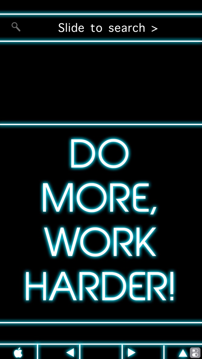 'Do More, Work Harder' HD Lockscreen Wallpaper For iPhone 5 5s 5c