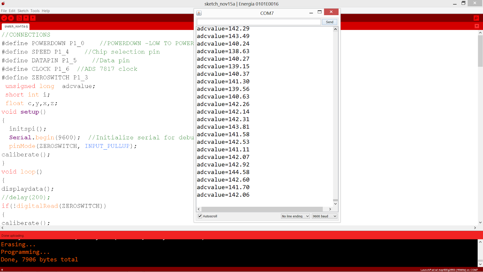 LOAD CELL INTERFACING USING ADS1231 AND MSP430 LAUNCHPAD (MSP430G2553 ...