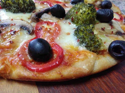 Pizza com legumes