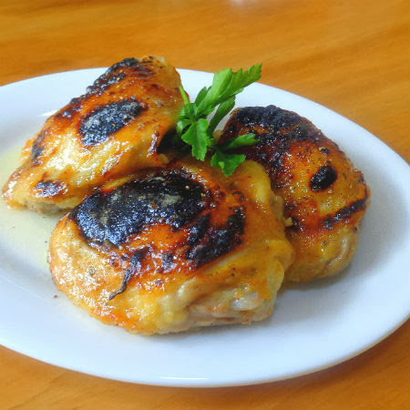 One Perfect Bite: Table for Two - Broasted Chicken Thighs with Honey ...