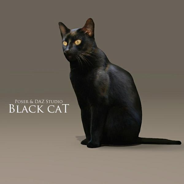 Digital Creations - Poser and DAZ Studio content: FREE Black Cat Prop ...