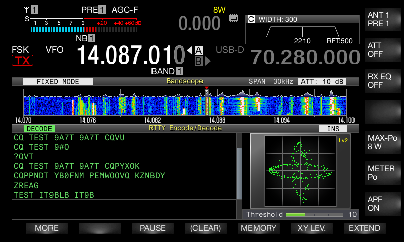 G0MGX In the Shack: TS-890 - RTTY Time!