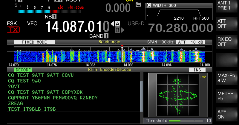 G0MGX In the Shack: TS-890 - RTTY Time!