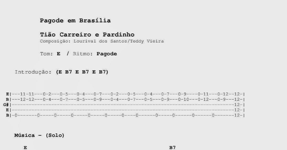 Gustavo Gomes Viola: Pagode em Brasília