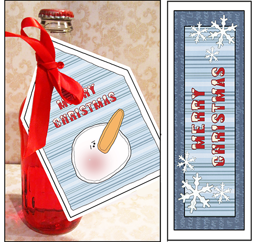 Printable Gift tags and labels "Let It Snow" - Parties and Patterns