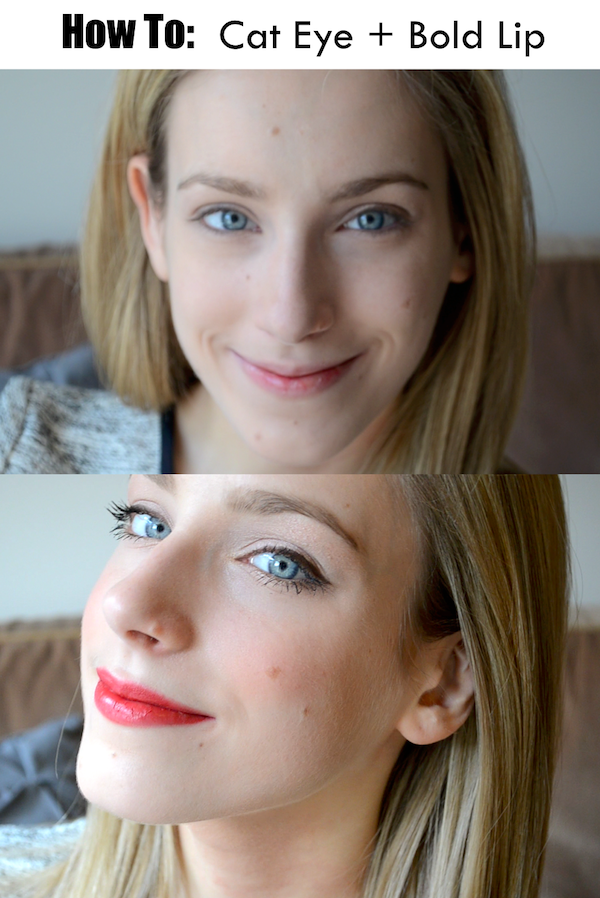 5 Minute Cat Eye + Bold Lip - Katie's Bliss
