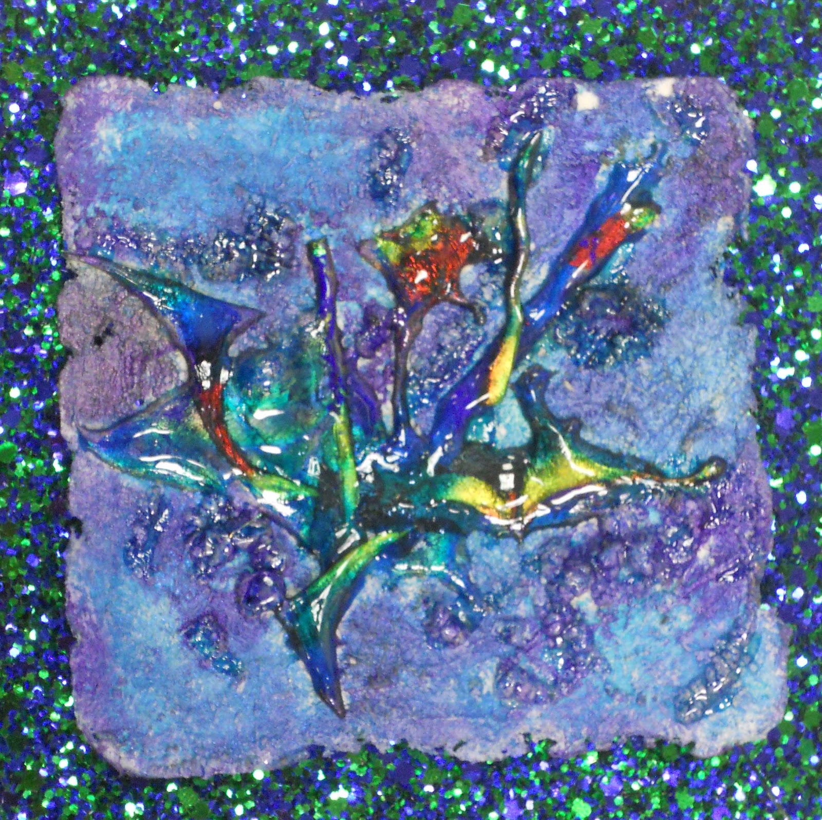 Friendly Plastic with Molten Designs: GLITTER FABRICS