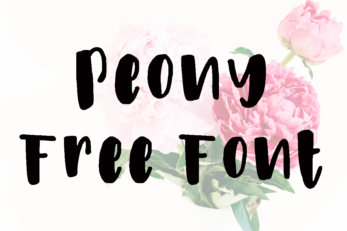 DLOLLEYS HELP: Peony Free Font