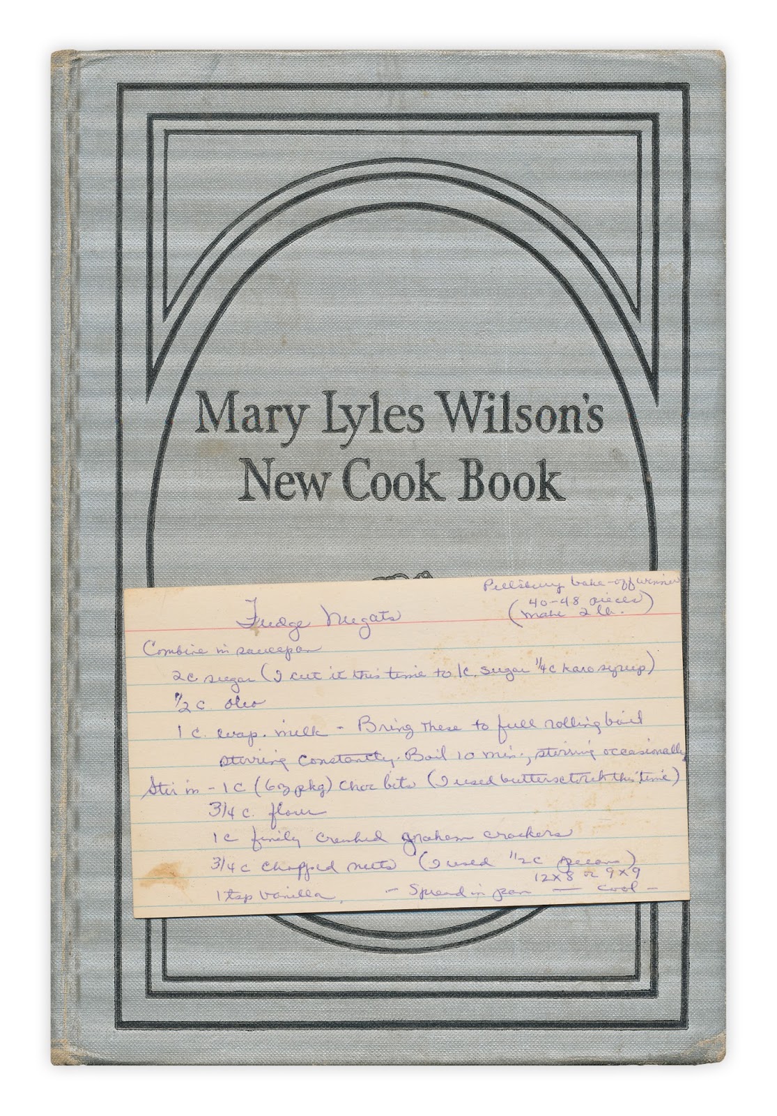 Handwritten Recipes: Fudge "Nugats"