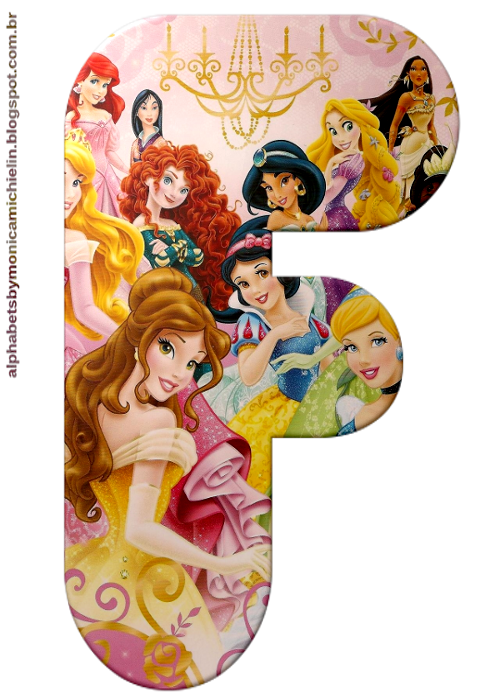 M. Michielin Alphabets: PRINCESAS DA DISNEY ALFABETO PNG - # ...