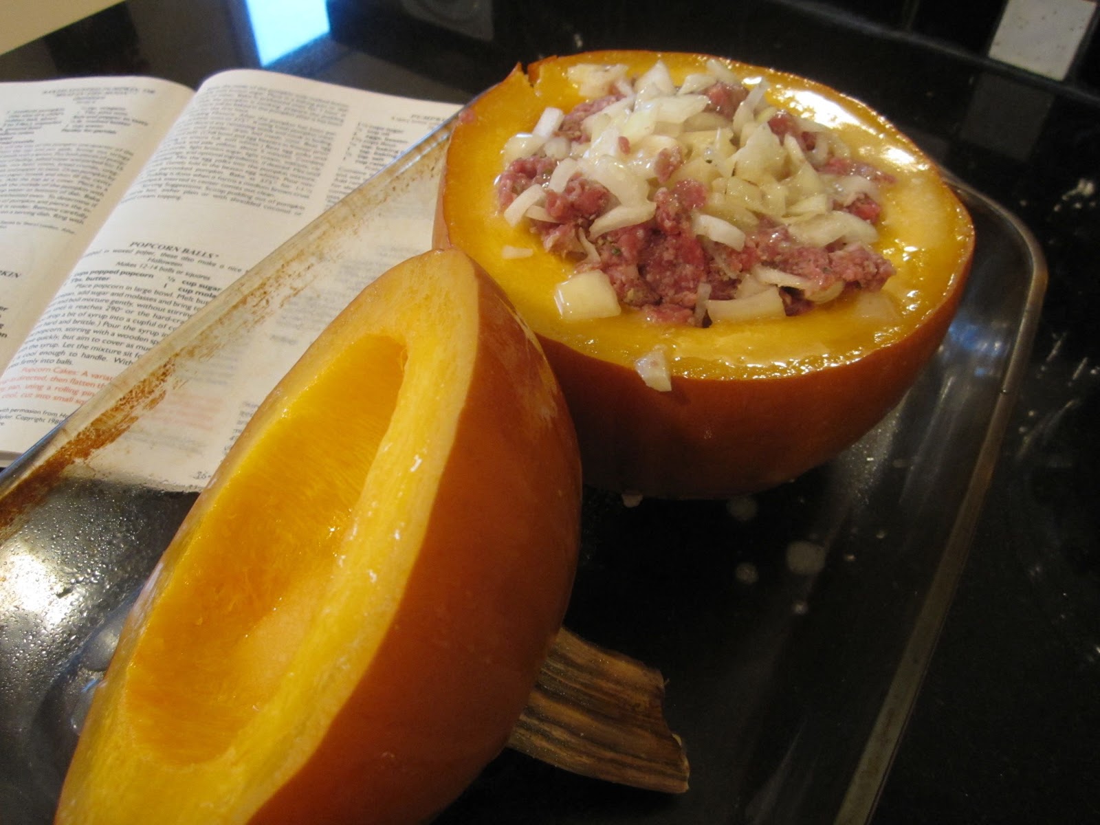 Culinary Time Capsule: "Meat-in-the-Moon" (Baked Stuffed Pumpkin)