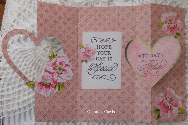 Glenda's Cards: First Heart Flip Card