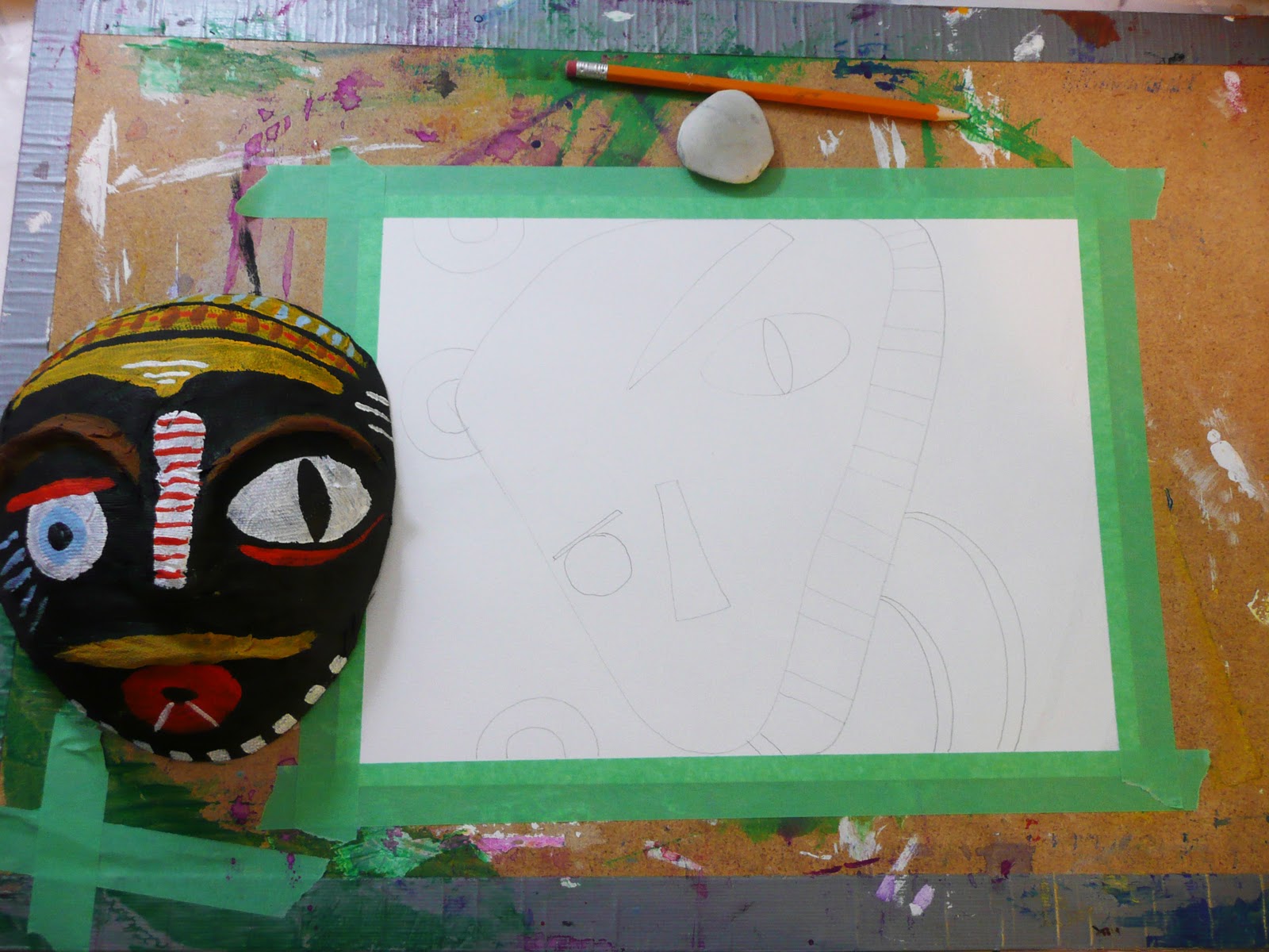 that artist woman: Picasso Mask Study