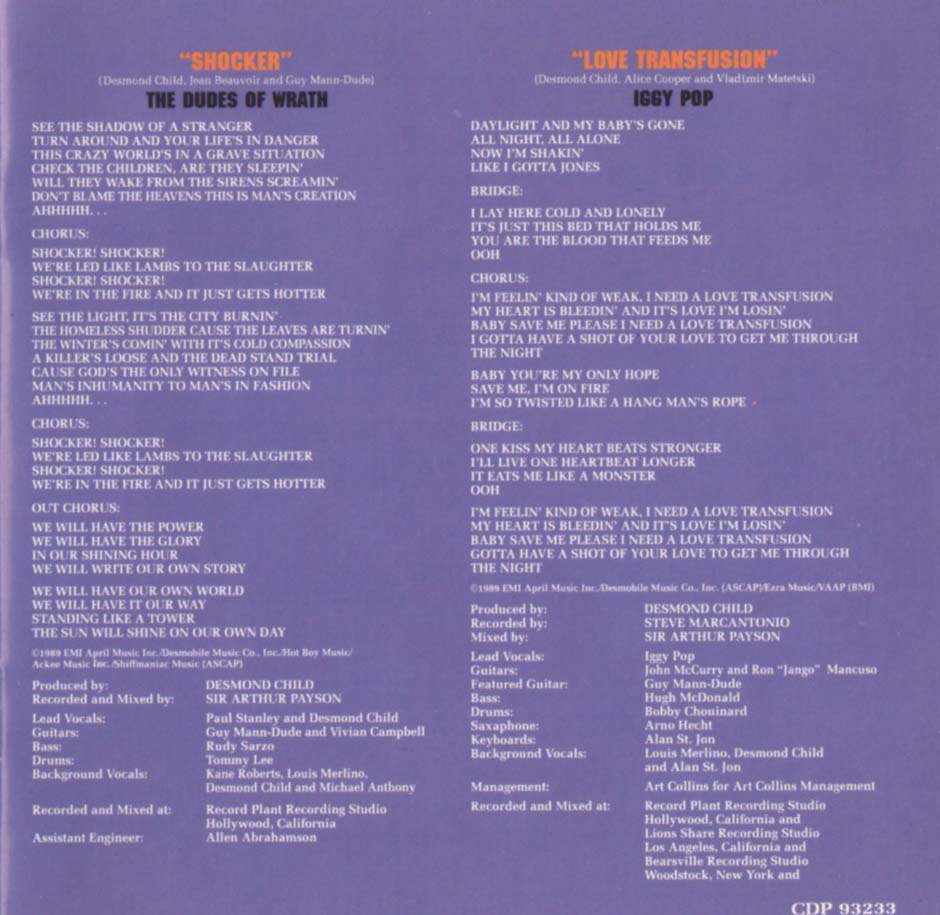 EvenSpot Speaks: 1989, Shocker Soundtrack on Cassette and CD