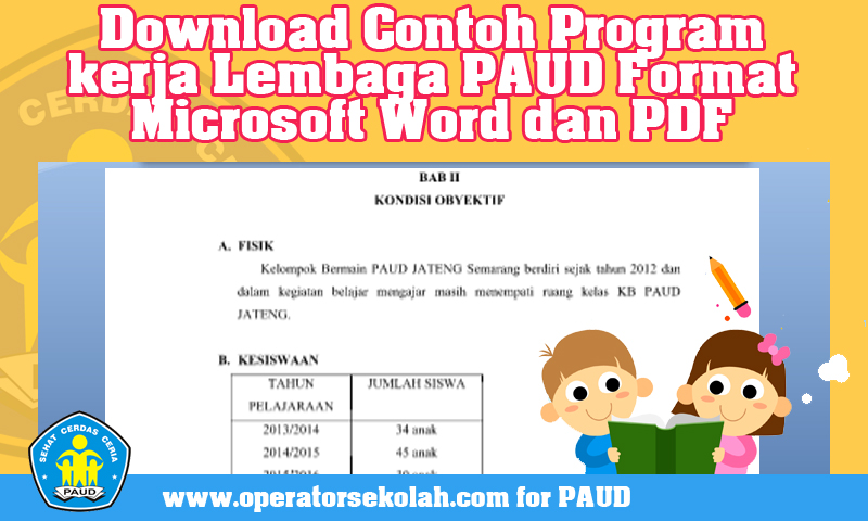 [Download] Contoh Program kerja Lembaga PAUD Format Microsoft Word dan ...